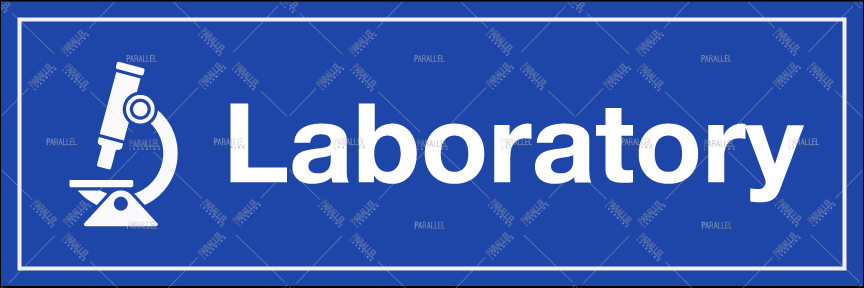 Laboratory signage | Laboratory sticker & poster