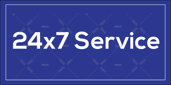 24x7 Service sticker