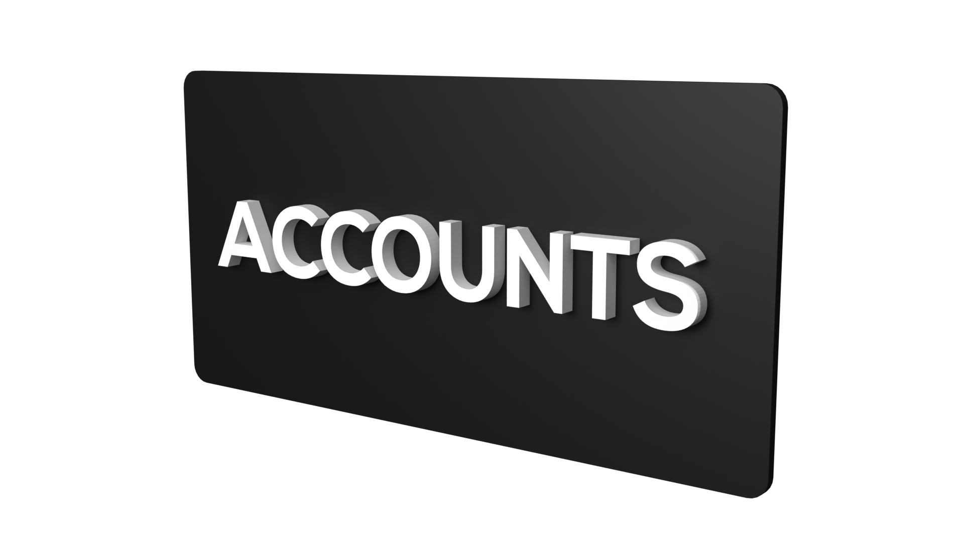 Accounts sign | Accounts signage | Accounts signbaord