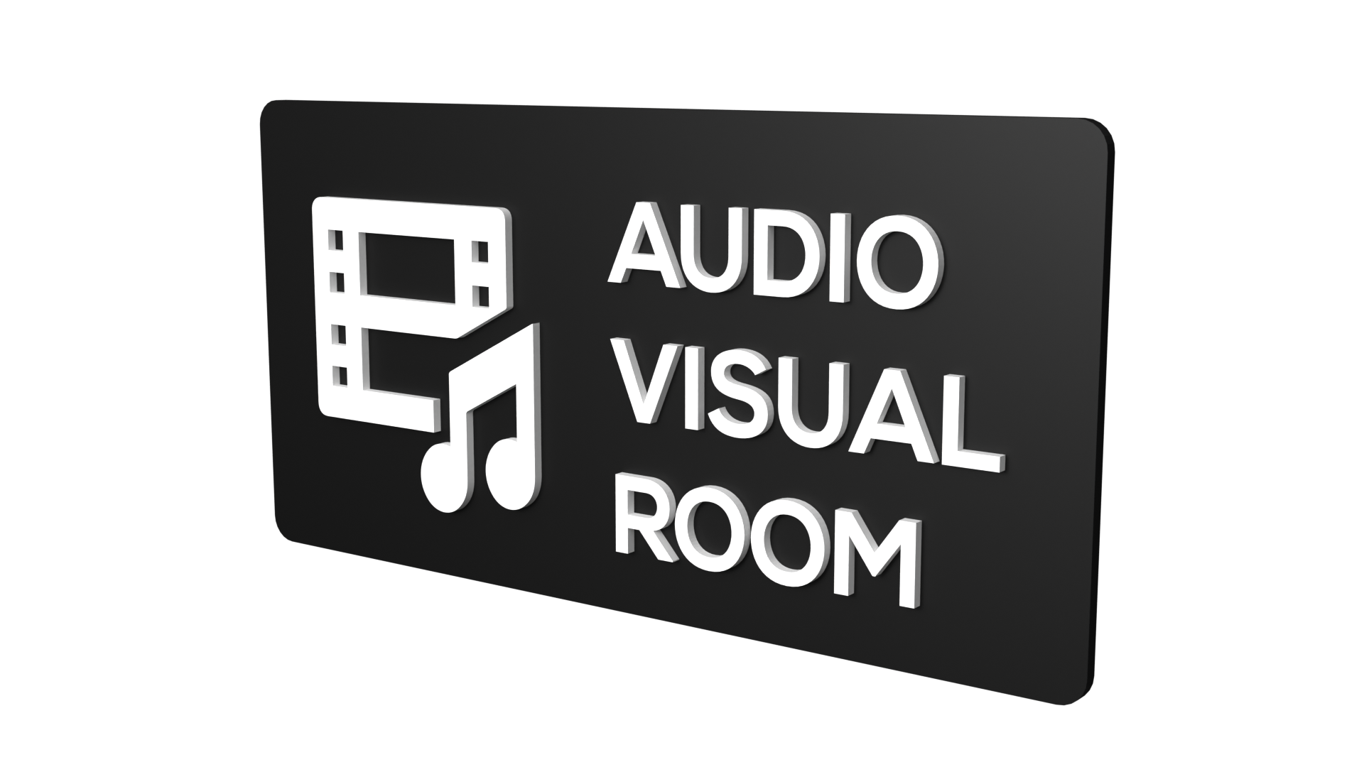 Audio visual room signage | Audio visual room signboard