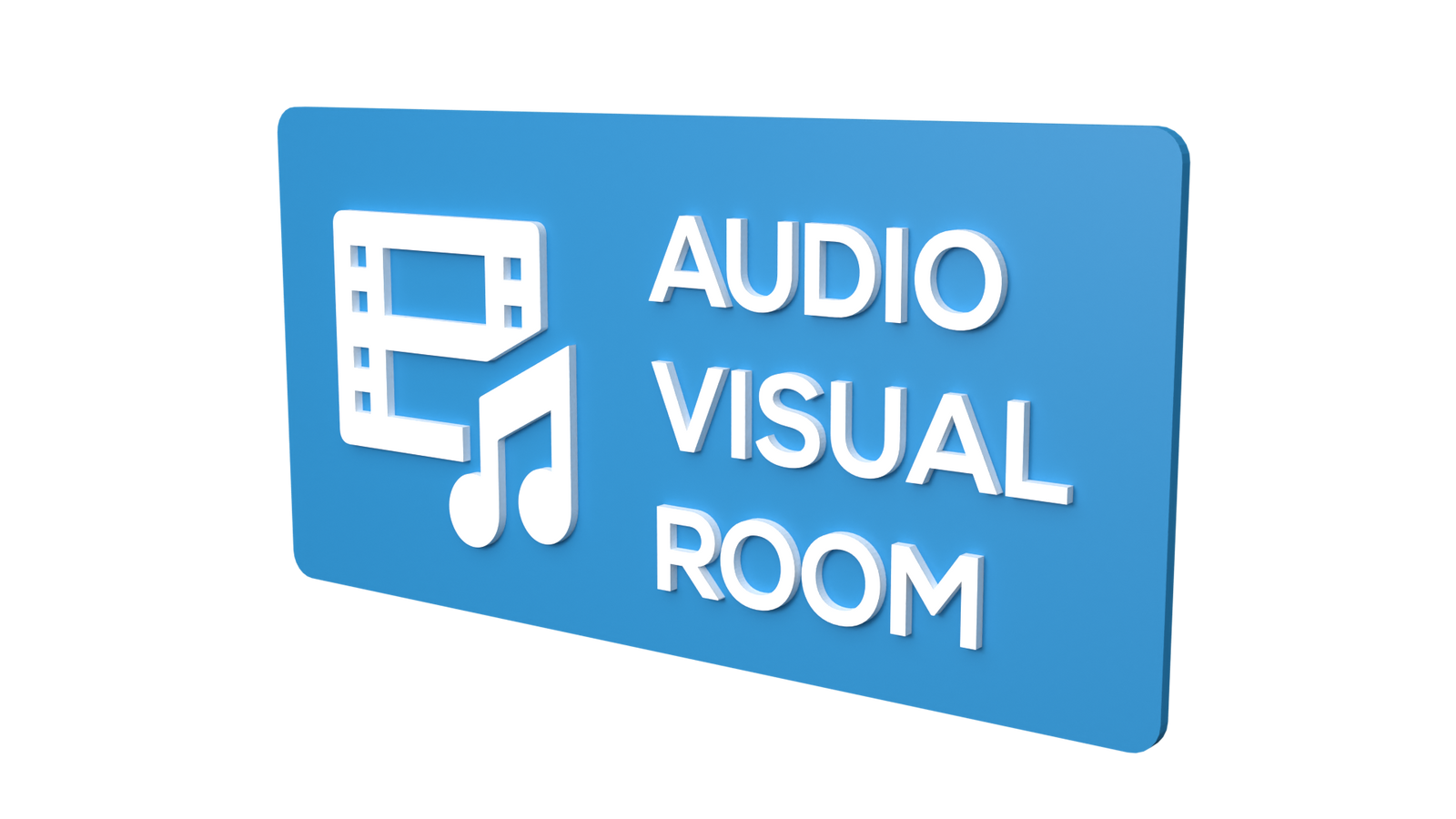 Audio visual room signage | Audio visual room signboard