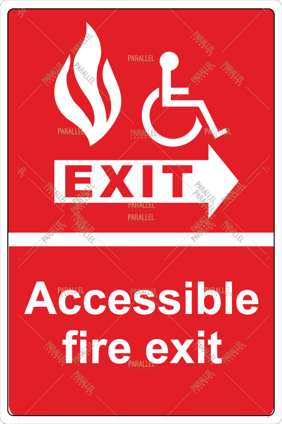 Accessible Fire Exit poster