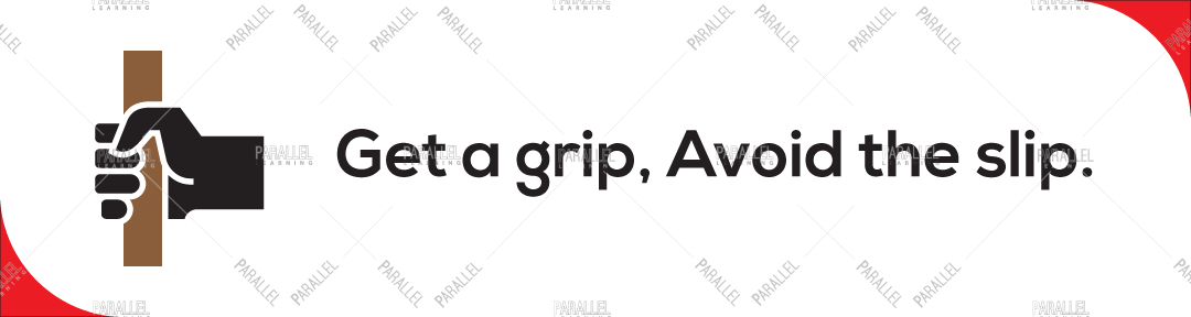Get a grip, Avoid the slip signage | Get a grip, Avoid the slip sticker ...