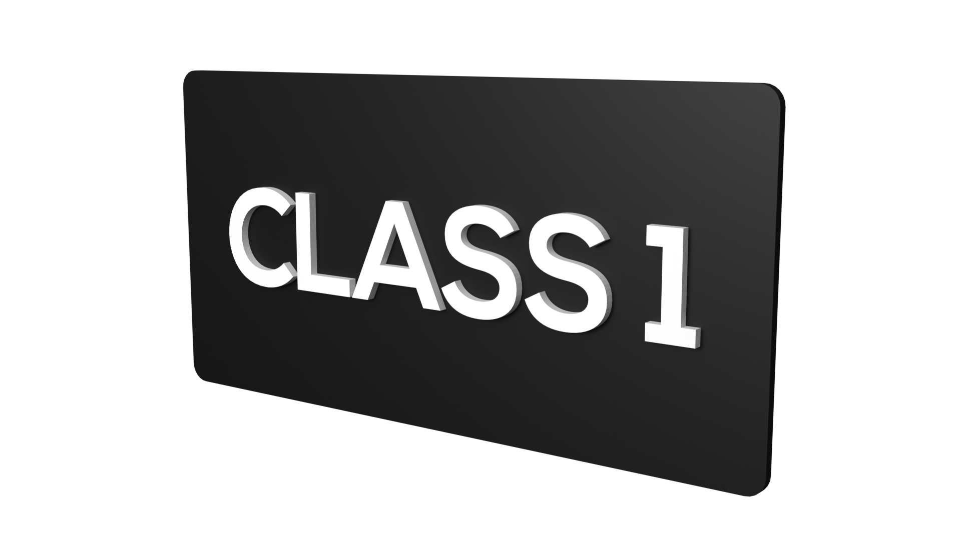 CLASS 1 Signage