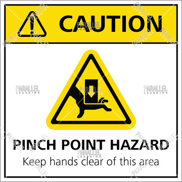Caution Pinch Point Hazard