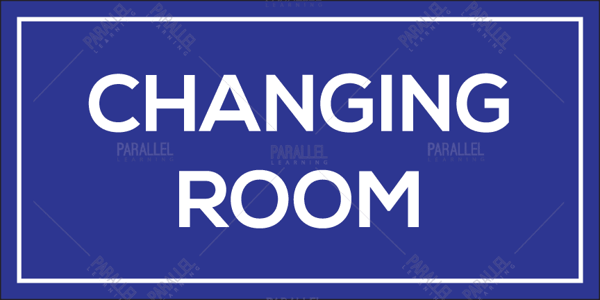 Changing Room | Changing Room signage | Changing Room stickers