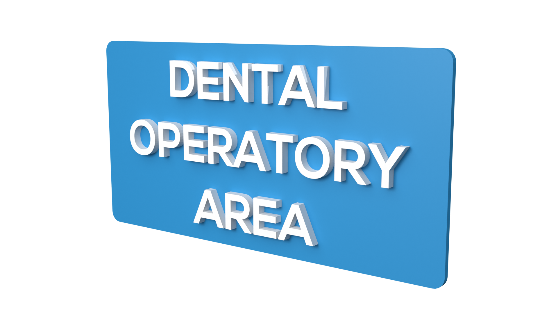 Dental signage | Dental Operatory Area Signage