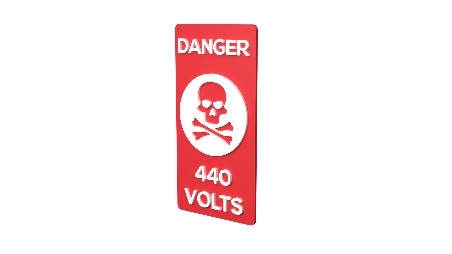 DANGER - 440 VOLTS | Danger 440 volts signage