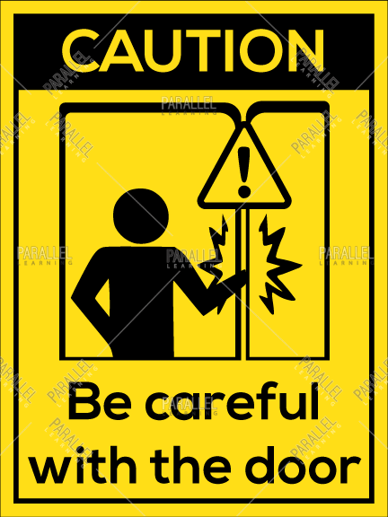 Door Pinch Hazard | Door Pinch Hazard signage | Door Pinch Hazard ...