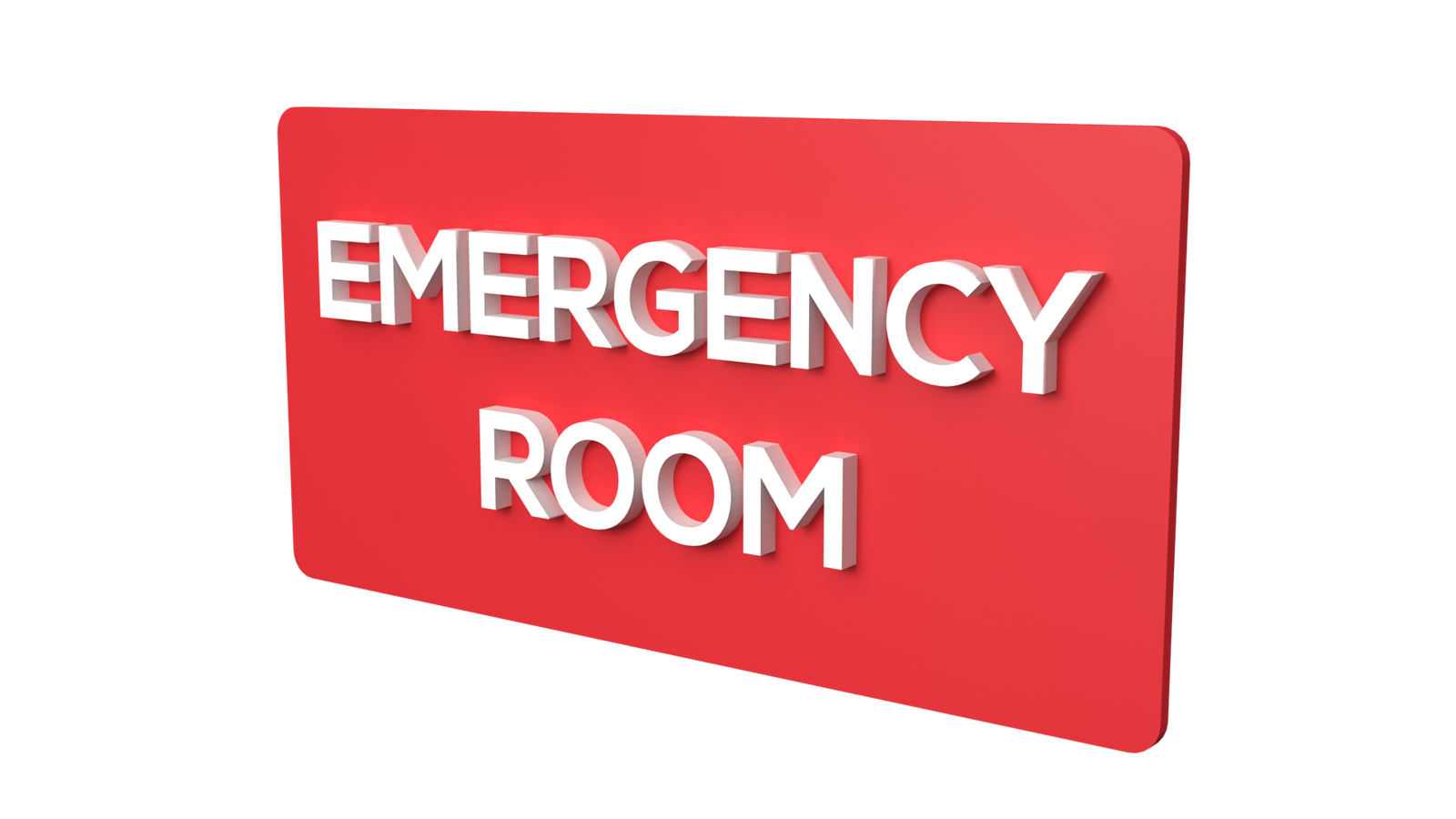 Emergency room sign | hospital emergency room sign