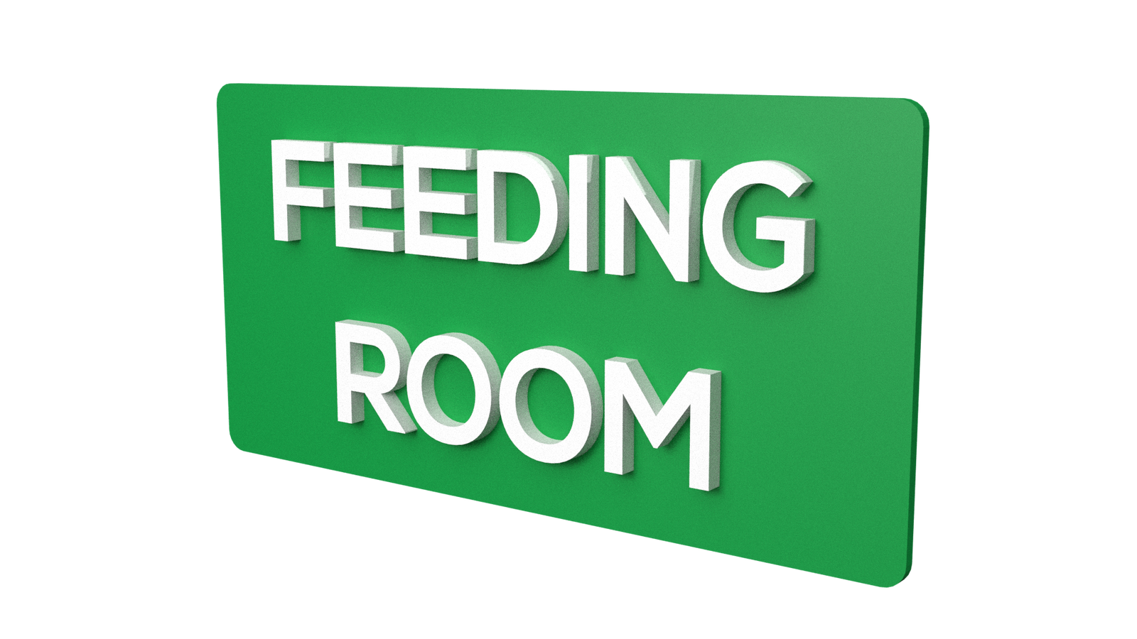 Feeding Room signage