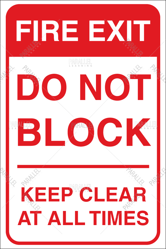 Fire Exit Do Not Block | Fire Exit Do Not Block signage