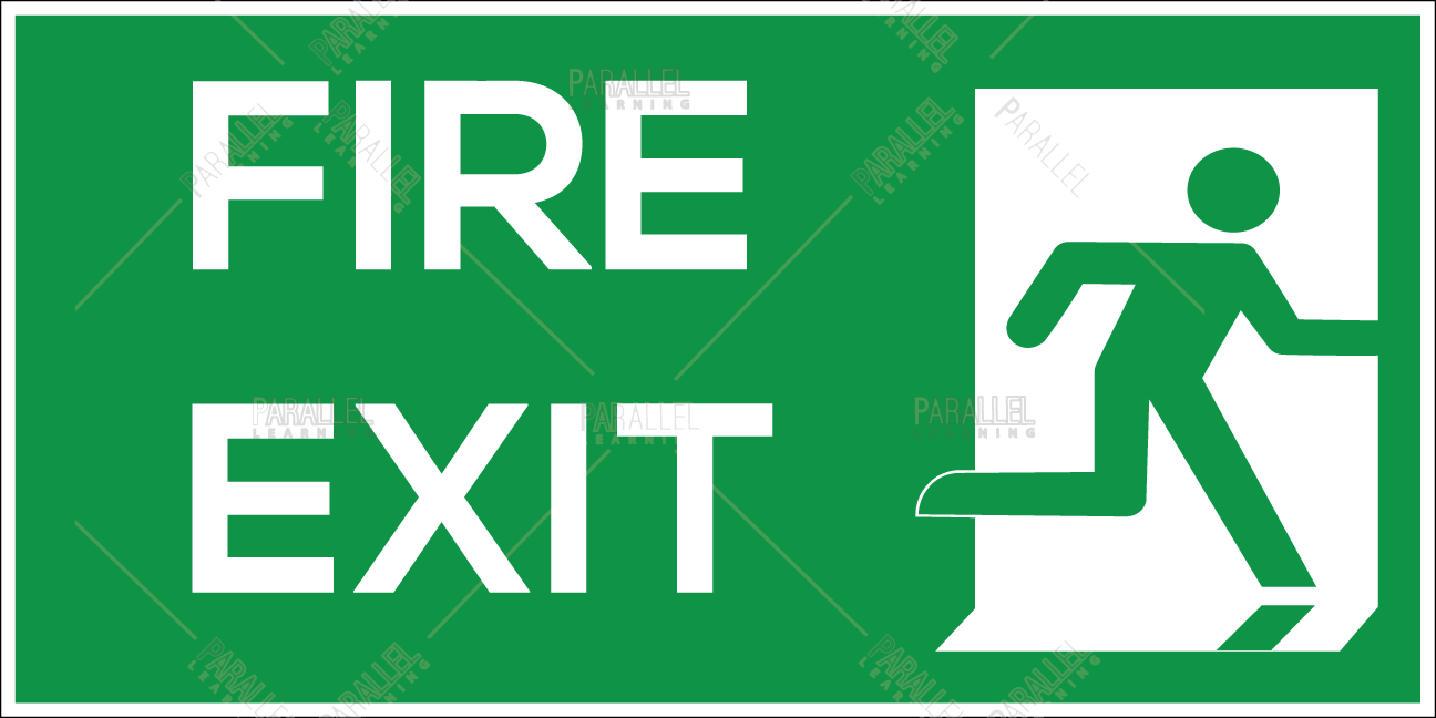 Fire Exit | Fire Exit signage | Fire Exit sticker & poster