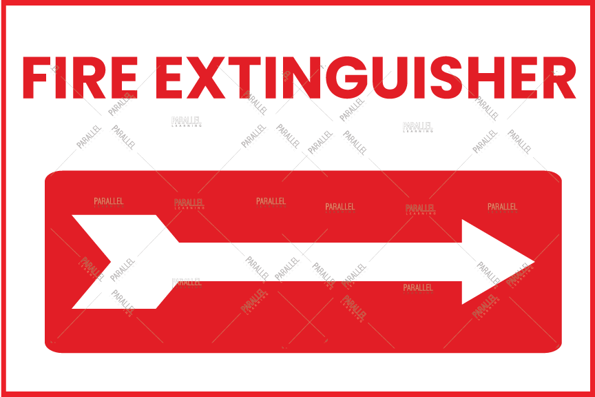 Fire Extinguisher Right Arrow | Fire Extinguisher Right Arrow signage
