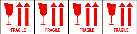 Fragile signage | Fragile sticker & posters