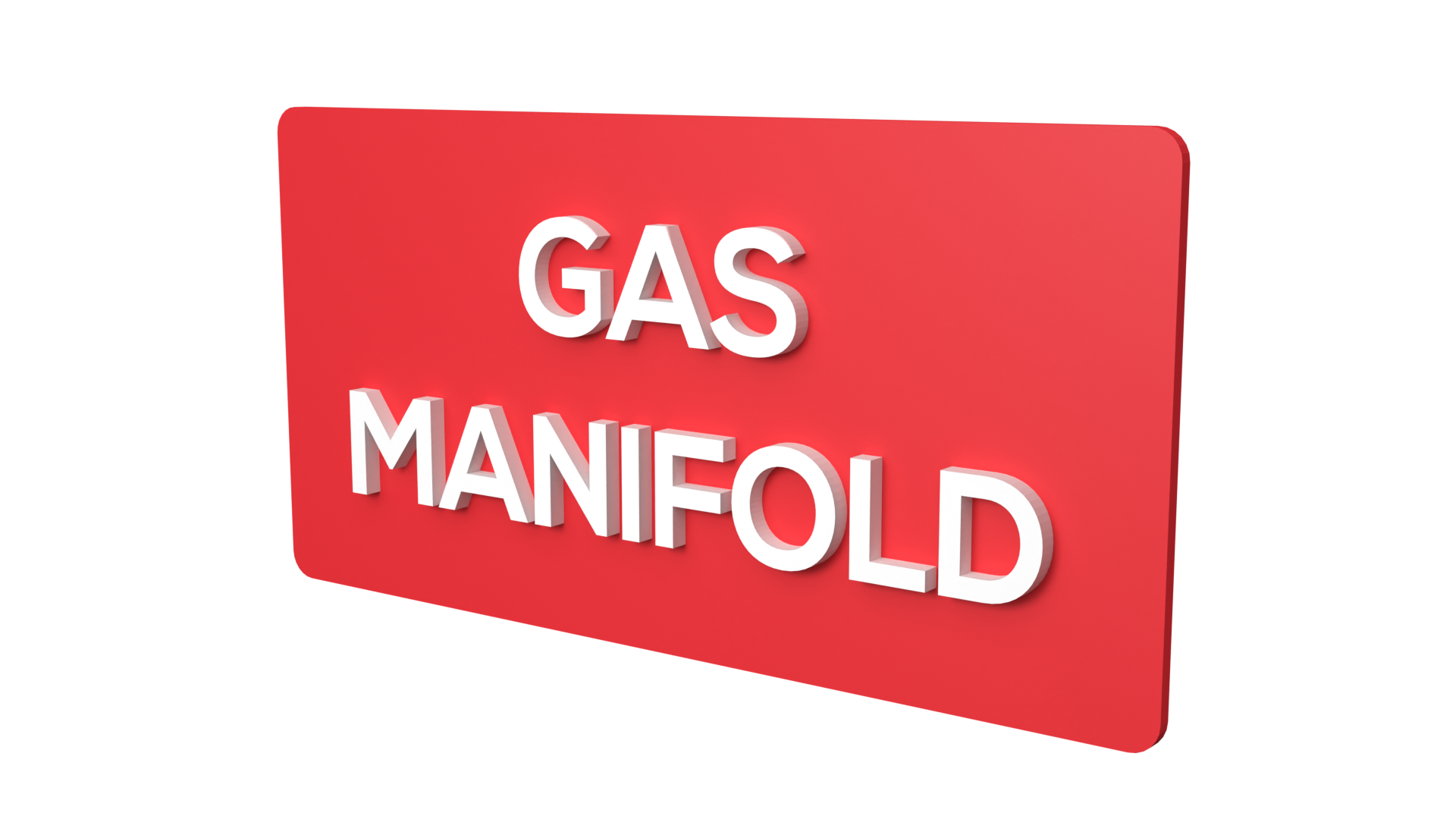 Gas Manifold signboard | Gas Manifold Signage
