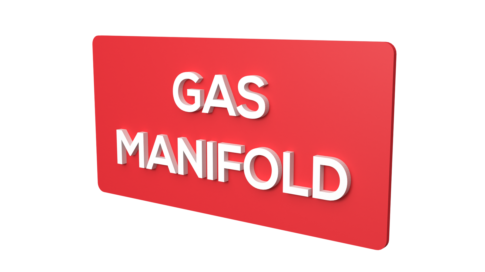 Gas Manifold signboard | Gas Manifold Signage