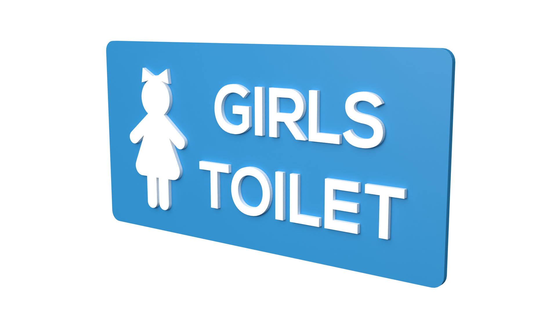 GIRLS TOILET signboard | GIRLS TOILET Signage