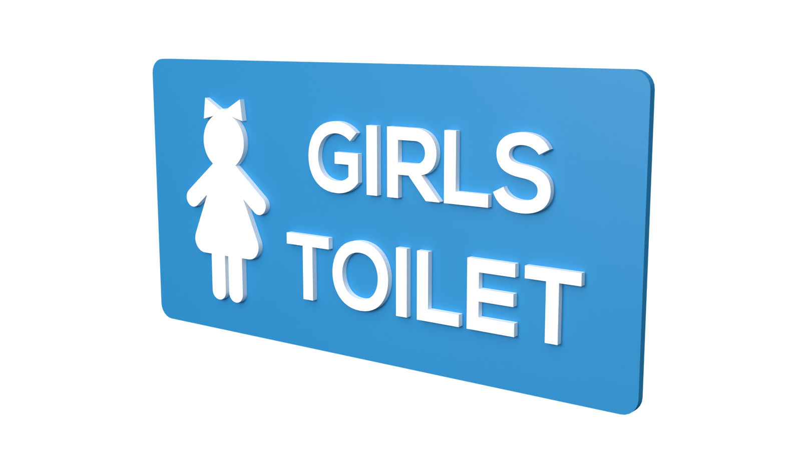 GIRLS TOILET signboard | GIRLS TOILET Signage
