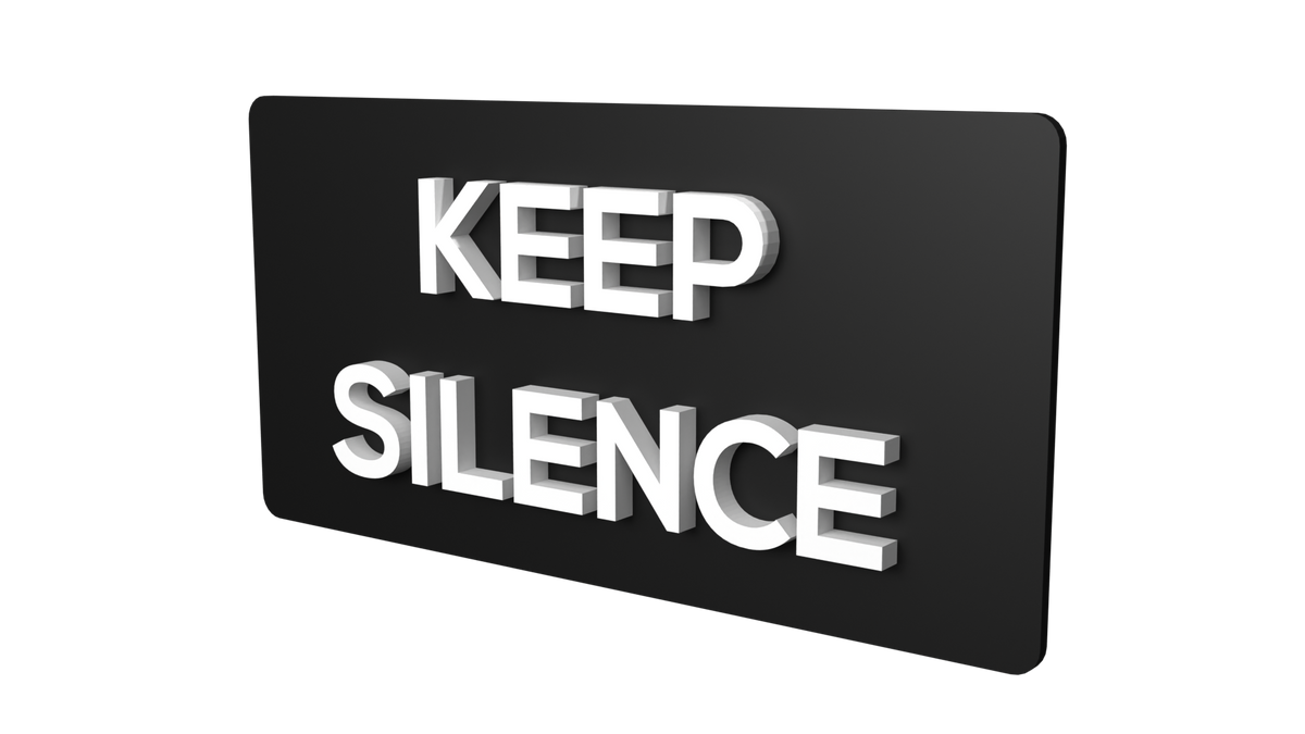 Observe Silence Logo Silence Please Sign Flyer Template