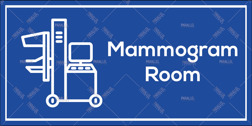 Mammogram Room signage | Mammogram Room sticker & posters