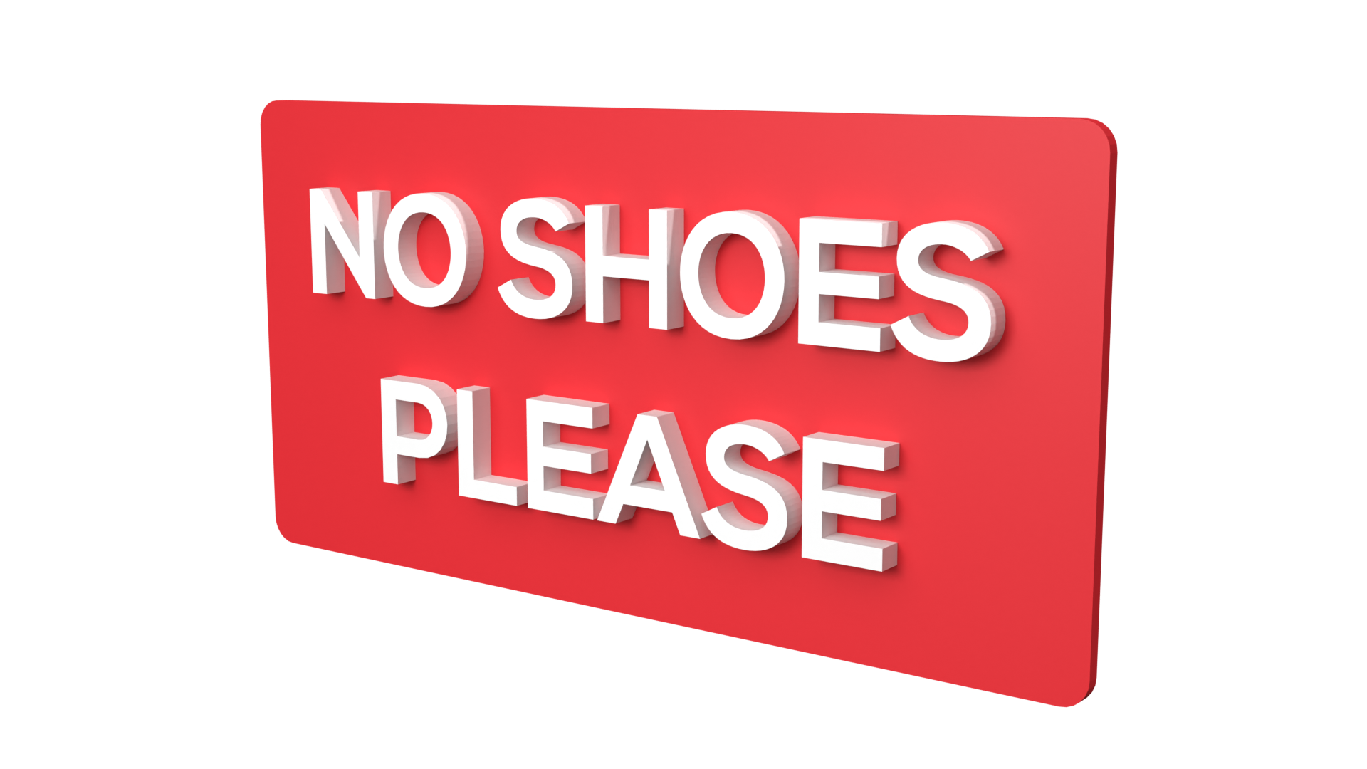 No Shoes Please signboard | No Shoes Please Signage