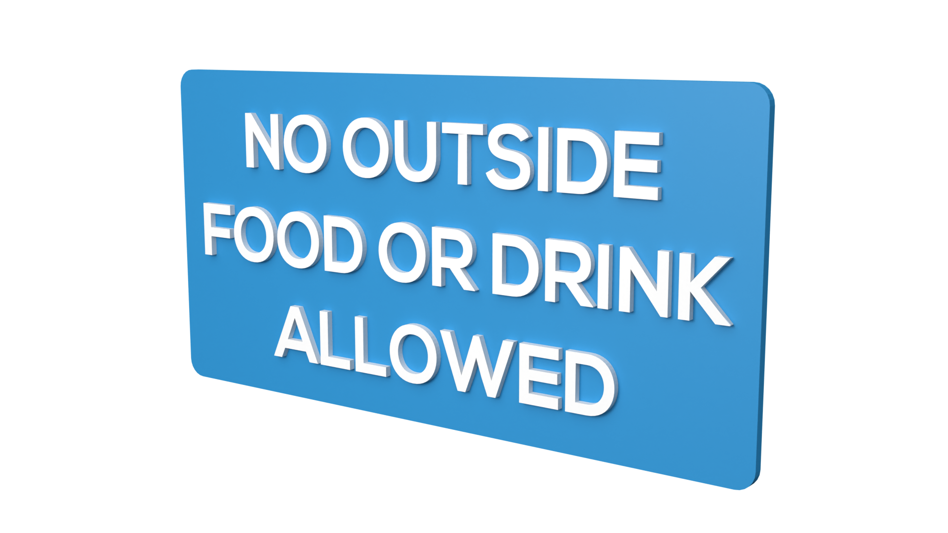 No Outside Food or Drink Allowed Signage | No Outside Food allowed ...