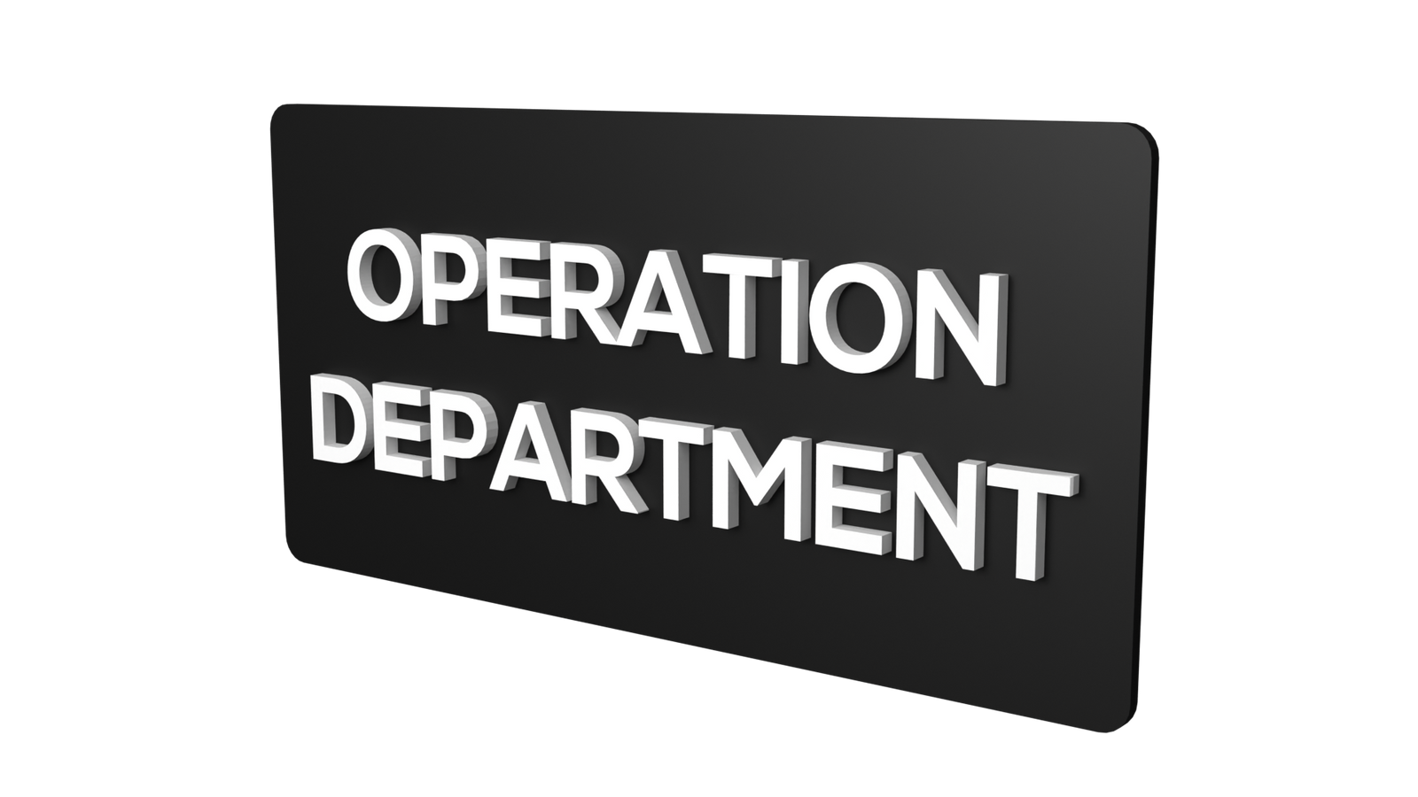Operation Department | Operation Department Signage