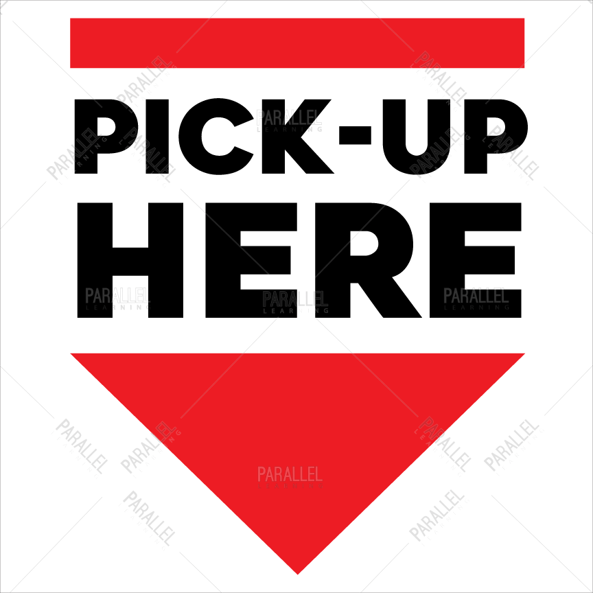 Pick Up Here signage | signage for hotel & restaurants