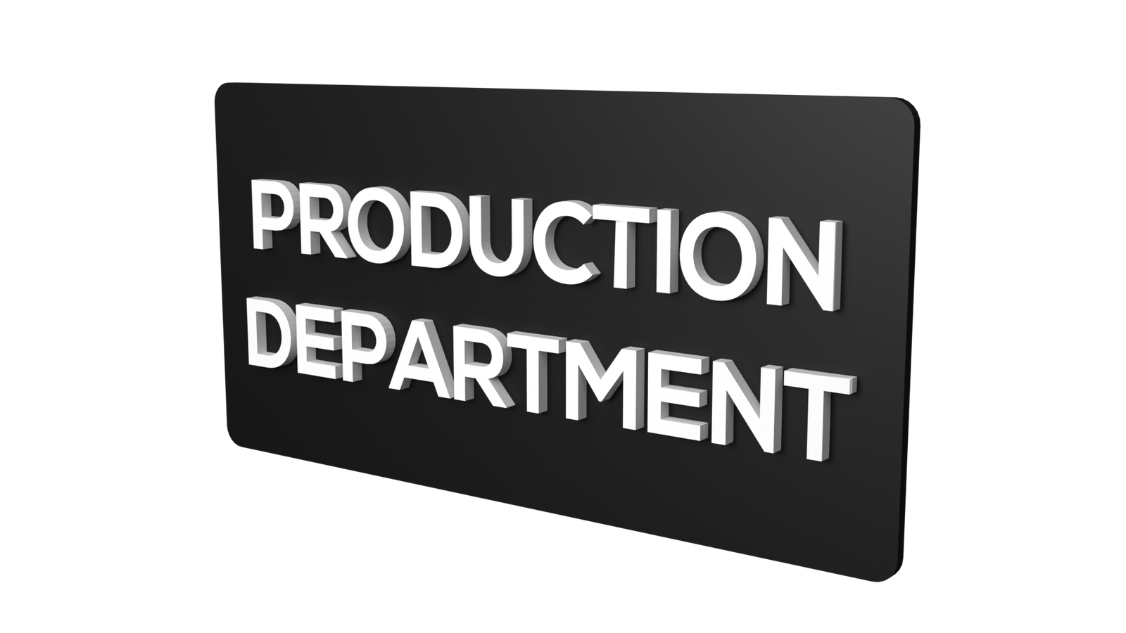 Production Department sign board | Production Department Signage