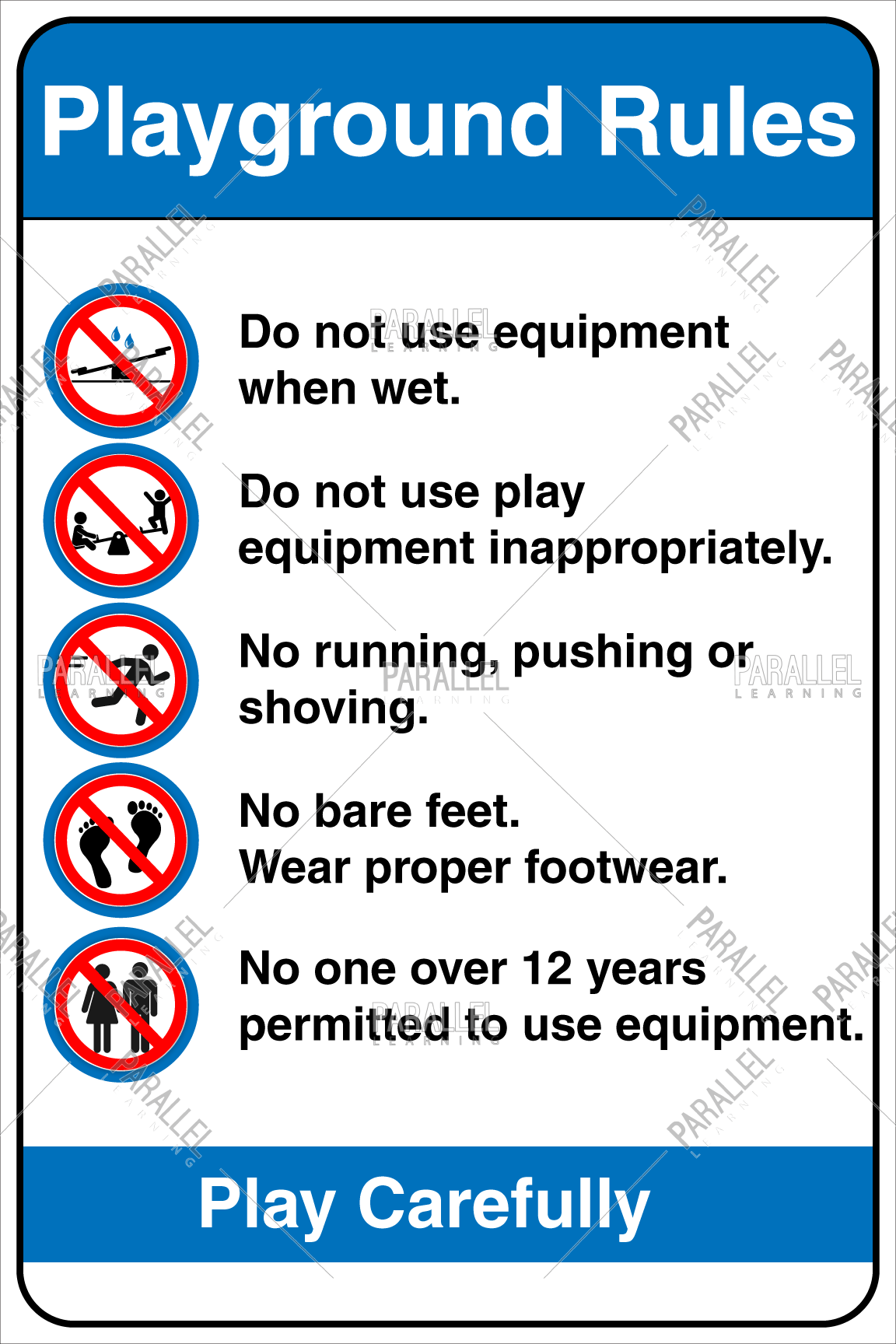 Housing Society Playground Rules signage | Housing Society Playground ...