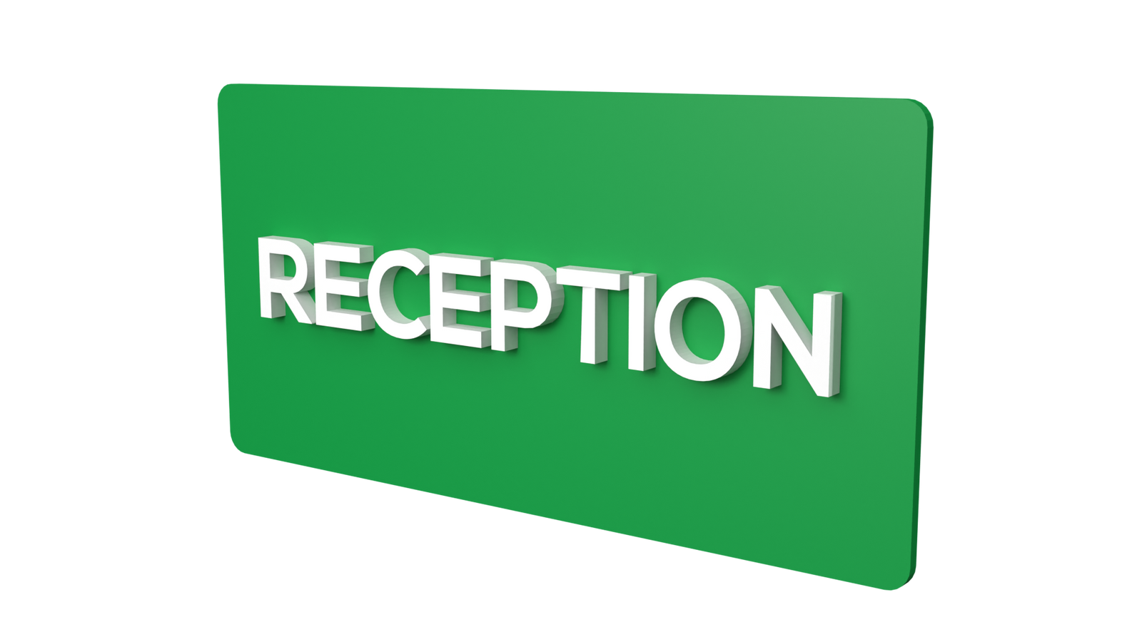 Reception Signboard | Reception Counter Sign Board | Reception Name Plate