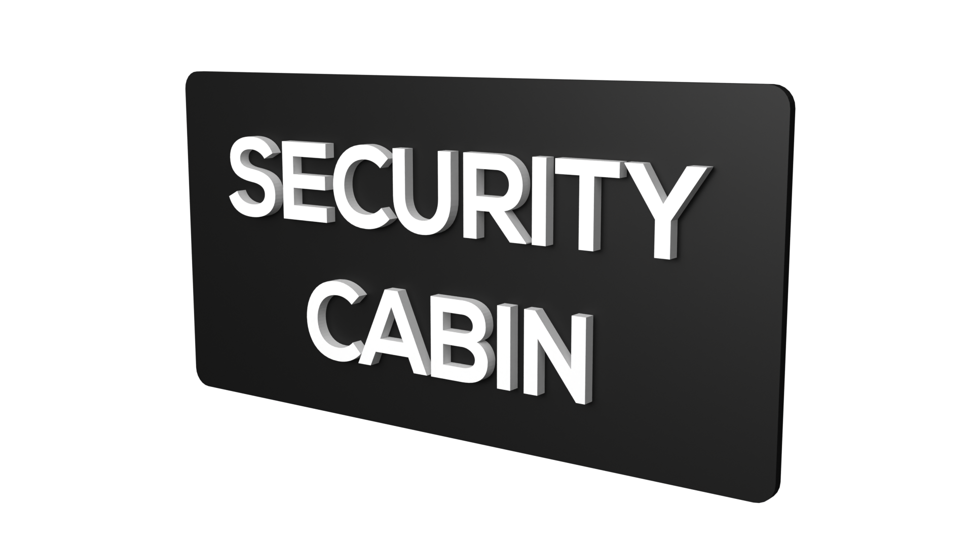 Security Cabin | Security Cabin sign board | Security Cabin Signage