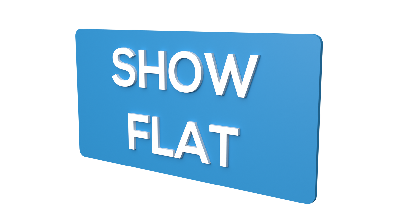 SHOW FLAT | SHOW FLAT Signage | Show flat name sign board