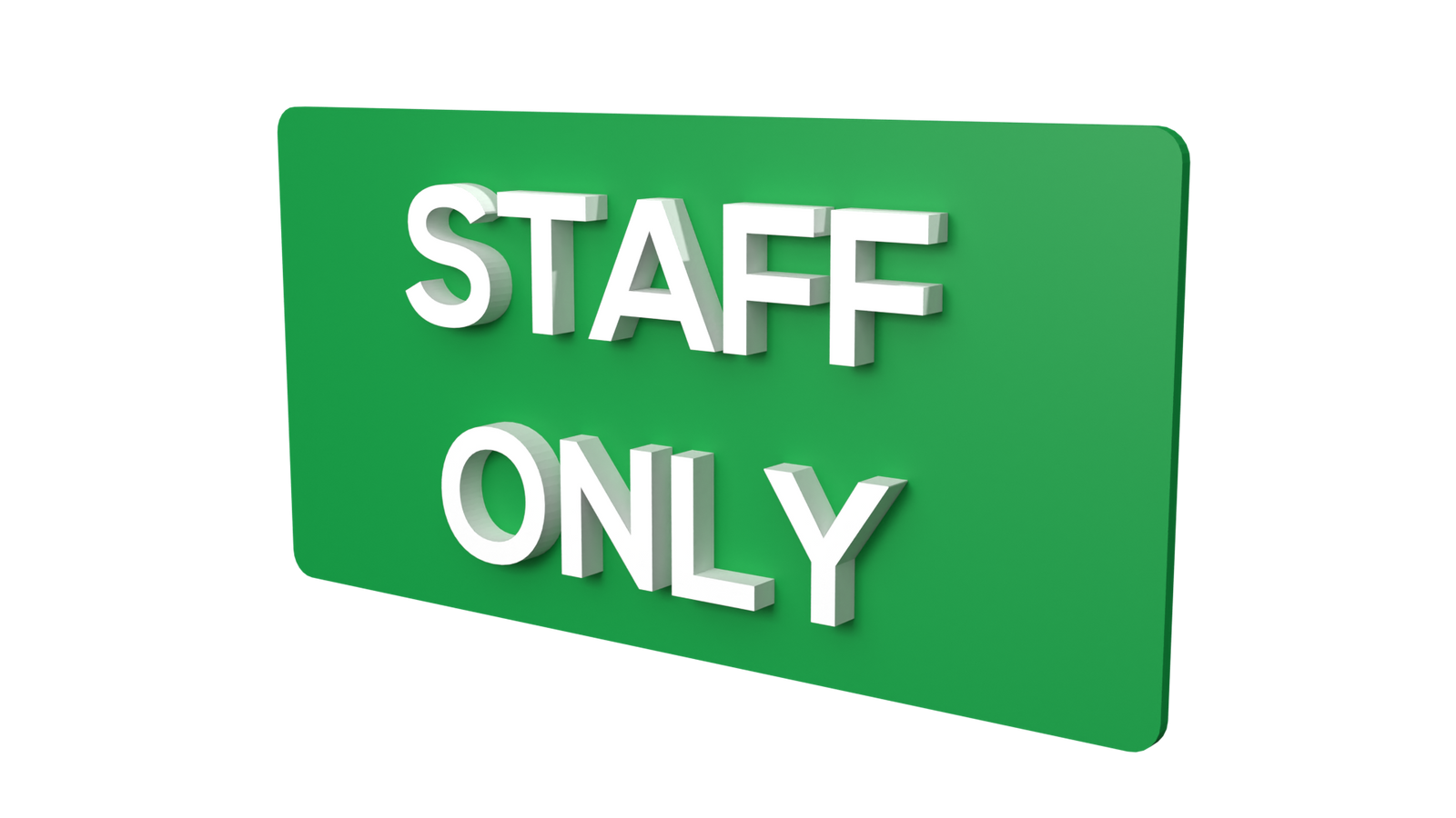 Staff Only acrylic signs | Staff Only signage | Staff Only signboard