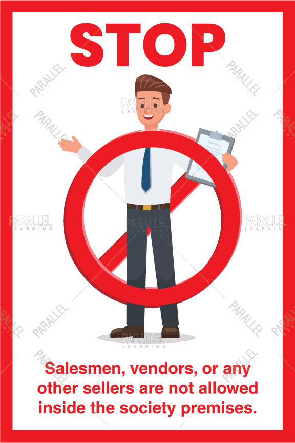 Housing Society Salesmen not allowed signage | Housing Society Salesmen ...