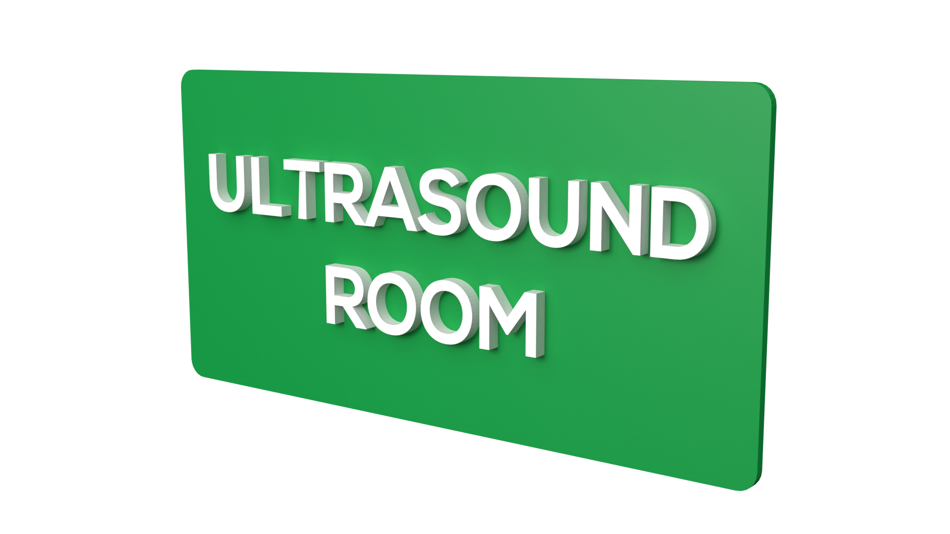 3D Acrylic | Ultrasound Room signage | Ultrasound Room signboard