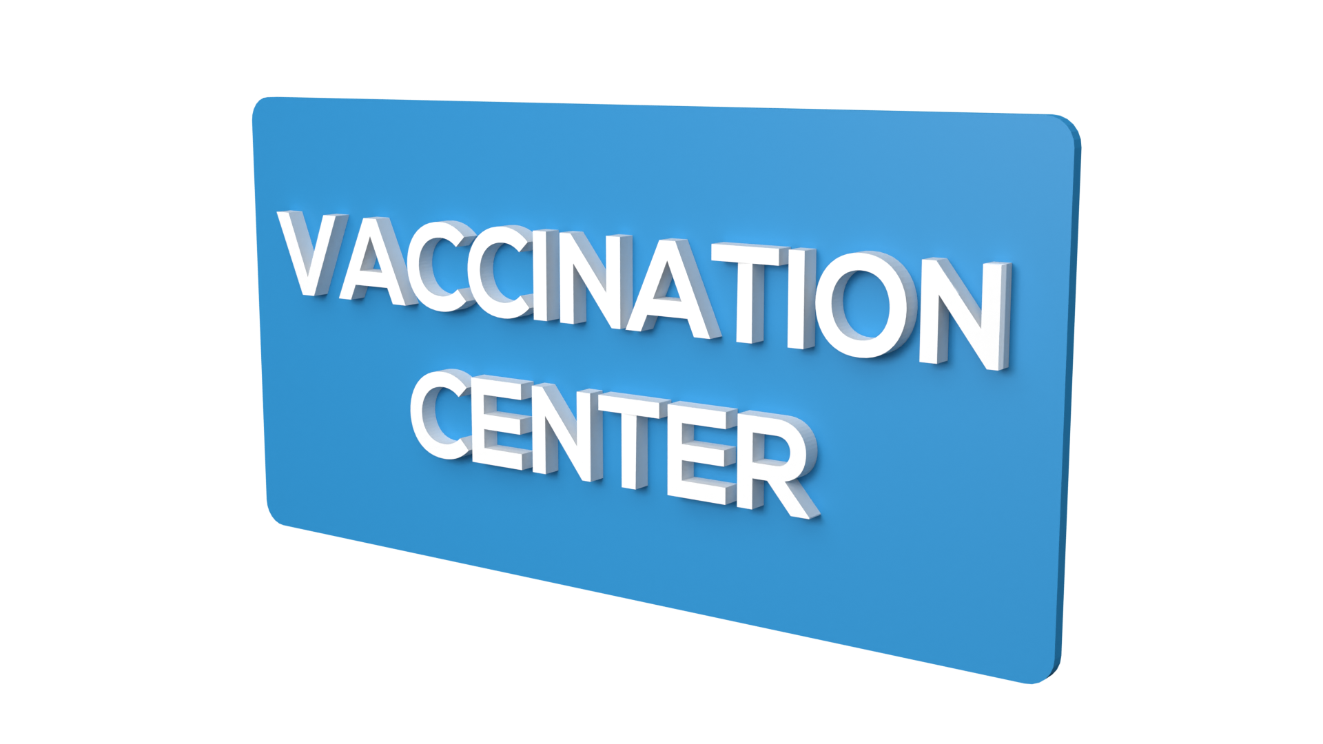 Custom Signage | Custom Acrylic Sign Board | Vaccination Center