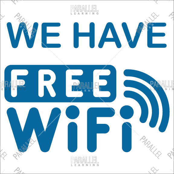 Free Wifi Zone signage | Free Wifi Zone sticker & poster