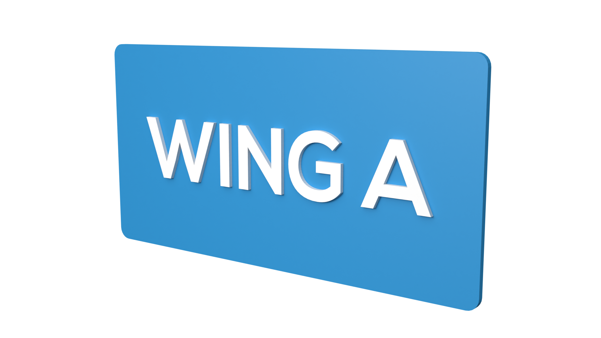 WING | WING A Signage | WING A signboard
