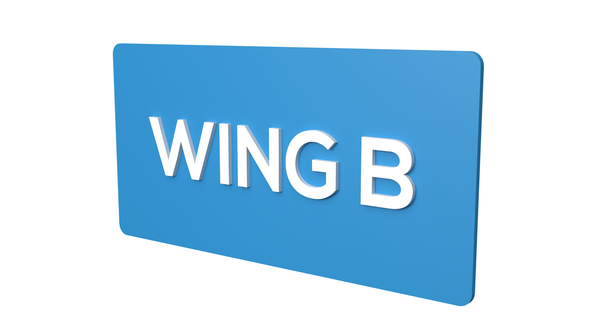 WING B | WING B Signage | WING B signboard