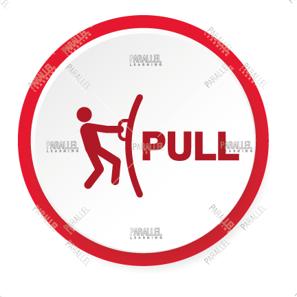 Pull signage | Pull sticker | Door signage