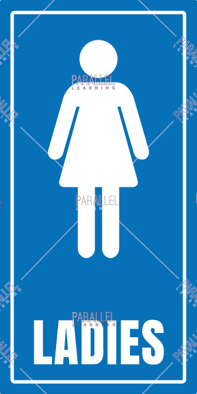 Ladies Washroom signage | Ladies Washroom sticker & posters